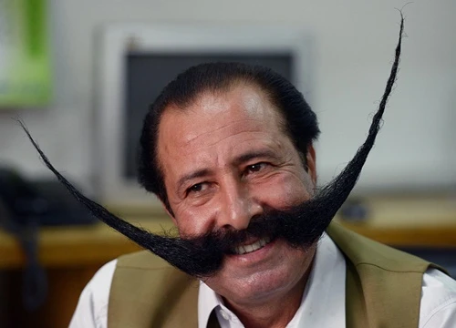 Huge mustache