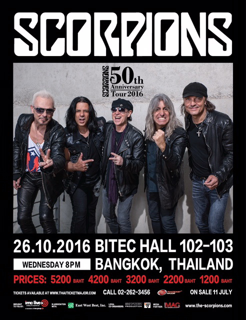 สาวก Scorpions เตรียมรับส่วนลด 10๔ ซื้อบัตรในวันแม่