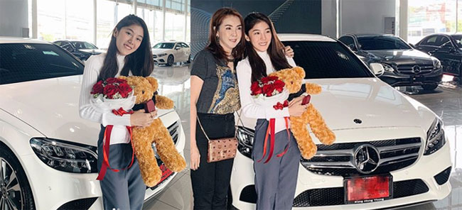 สุดยอด “สมายด์ the star 8” ถอยรถเบนซ์ป้ายแดงเป็นของขวัญรับอายุ 24