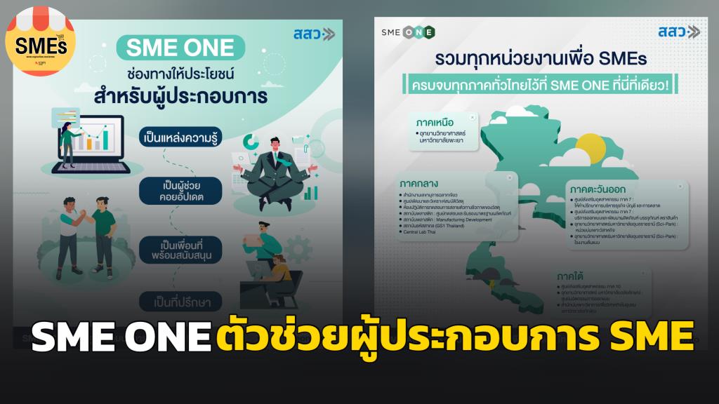 SME ONE แพลตฟอร์มช่วย ผปก. เข้าถึงทุกเรื่องเอสเอ็มอี