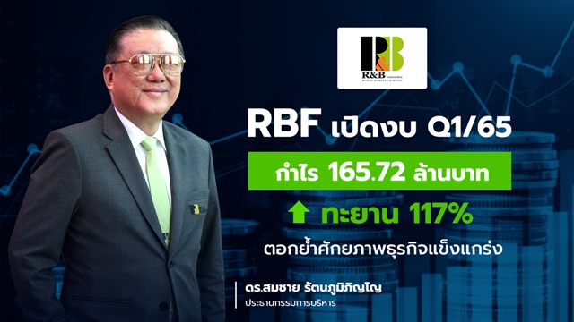RBF ไตรมาสแรกกำไรพุ่ง 117%