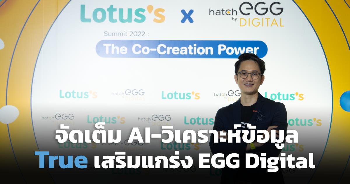 True รุกตลาดวิเคราะห์ข้อมูล ดัน EGG Digital พัฒนาโมเดลเข้าใจพฤติกรรมลูกค้า