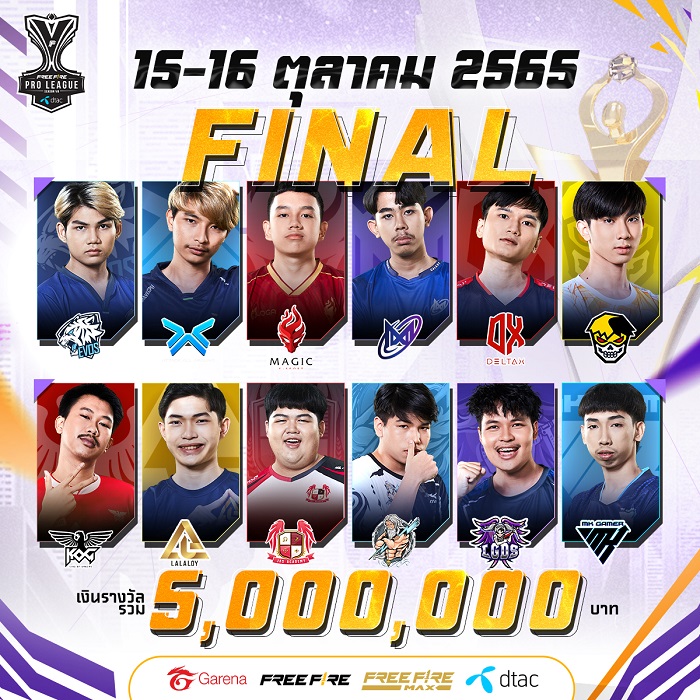 "Free Fire Pro League Season 7" พร้อมระเบิดศึกตัดสินแชมป์ 15-16 ต.ค.นี้!