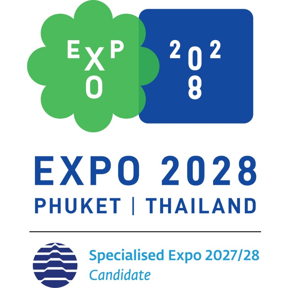 ความหมายที่ซ่อนอยู่ในโลโก้ ในการเสนอตัวเป็นเจ้าภาพจัดงาน Specialised Expo 2028, Phuket Thailand