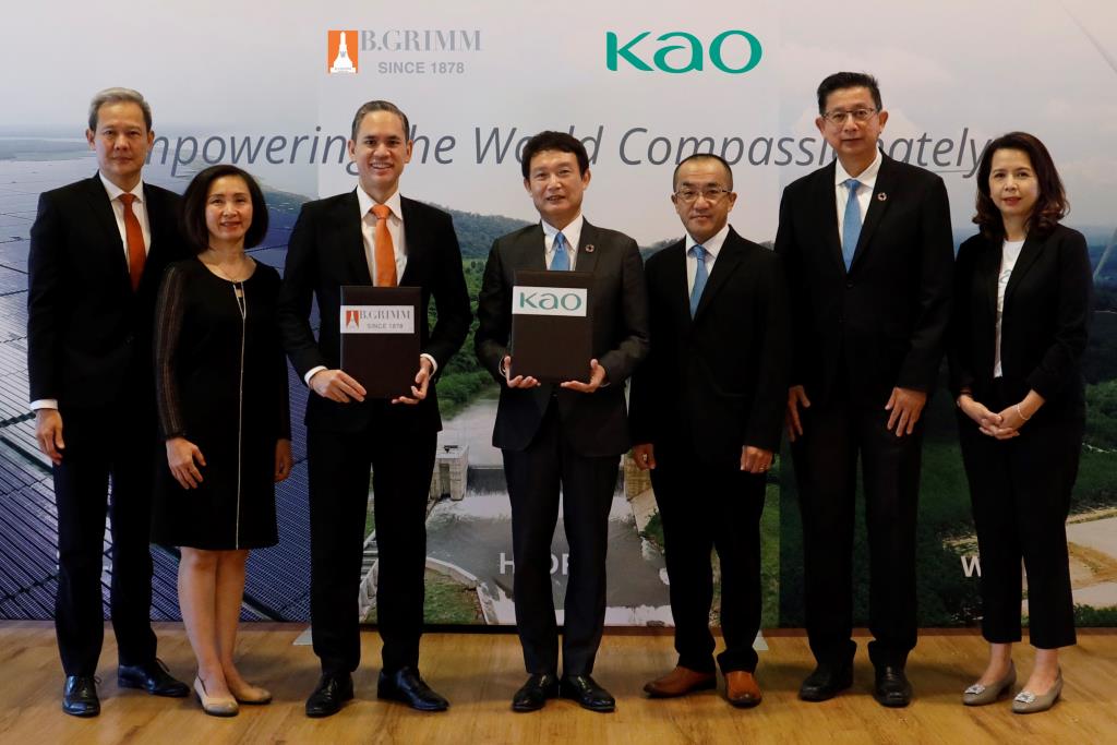 BGRIM-คาโอหนุนพลังงานสะอาด ร่วมเซ็นสัญญาซื้อขายใบรับรอง REC