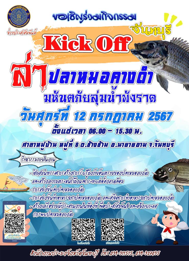 Chanthaburi Province Fisheries Launch White Sea Bass to Fight Black ...