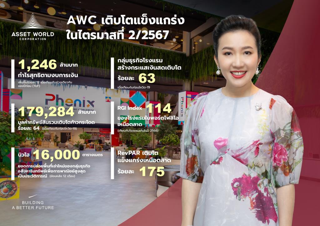 Photo Gallery AWC คึกไตรมาส2กำไร 1.2พันล. เตรียมเปิดEA Rooftop - “Okura Cruise”
