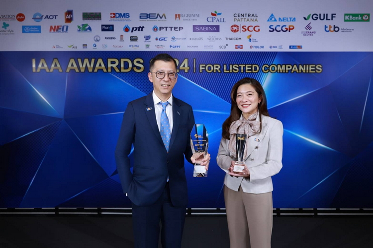 “ทีทีบี” คว้า 2 รางวัลจากเวที IAA AWARDS for Listed Companies 2024