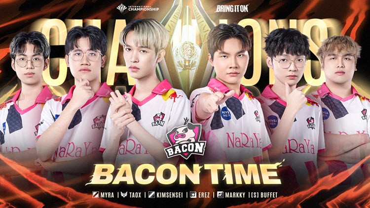 ทีมไทย Bacon Time คว้าแชมป์ RoV ศึกระดับนานาชาติ AIC2024