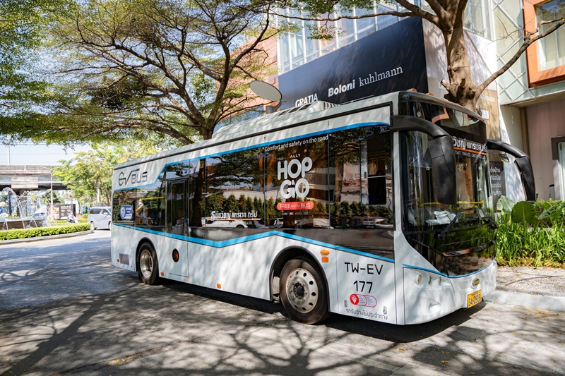 รับ-ส่งฟรี !! "ALLY" เปิด 5 จุดบริการ "HOP & GO EV Shuttle Bus" เดินทาง ...