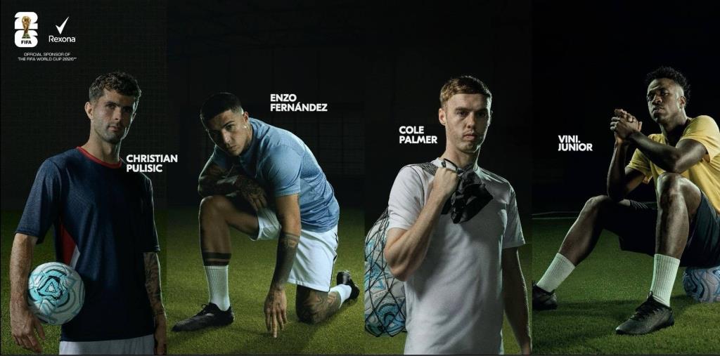 Rexona Men ผู้สนับสนุนหลักของ FIFA World Cup 2026 เปิดตัวพรีเซนเตอร์ 4 ...